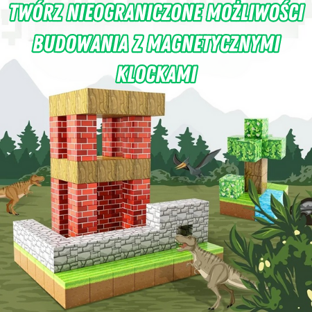 Magnetyczne klocki Minecraft – Bystrezabawki.pl
